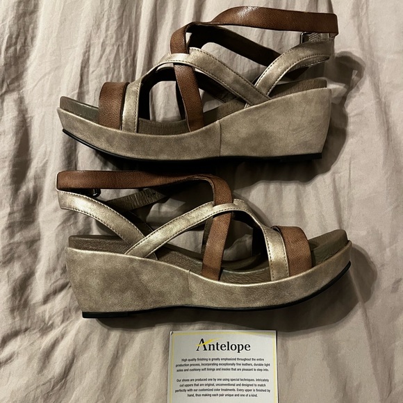 Antelope | Shoes | Antelope Womens Wedge Heel Size 39 | Poshmark